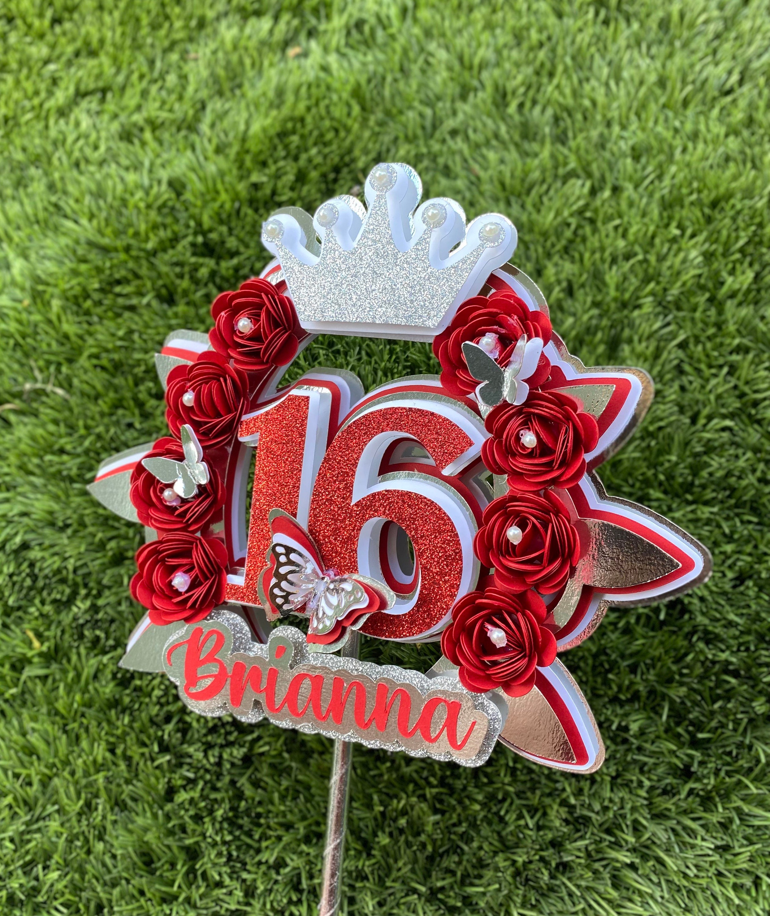 Sweet 16 Cake Topper/ 16th Birthday Cake Topper/15th - Etsy