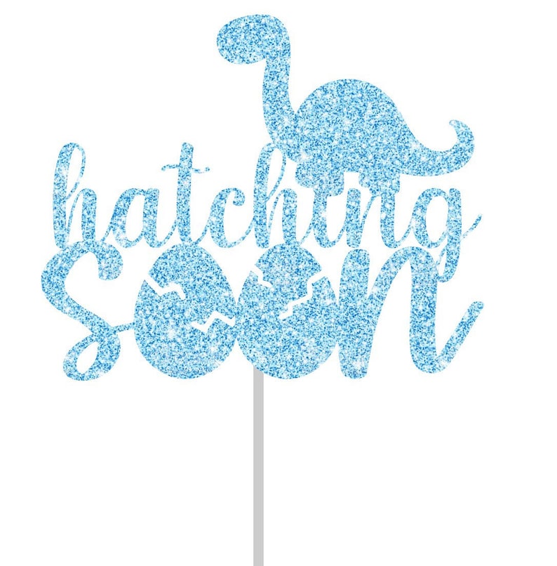 Customizable Hatching Soon Cake Topper / Baby Shower / Gender - Etsy