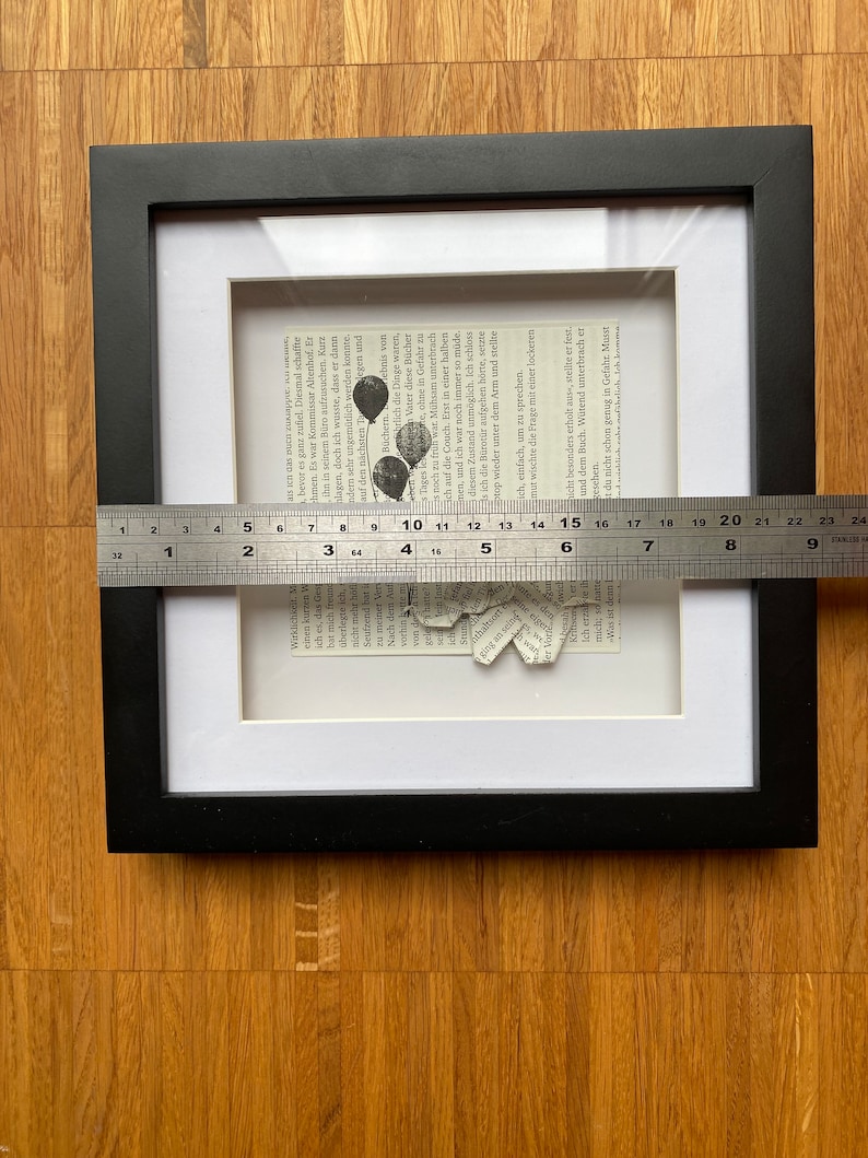 Two Origami Elephants in Love, Made From Book Pages and Stamped With ...