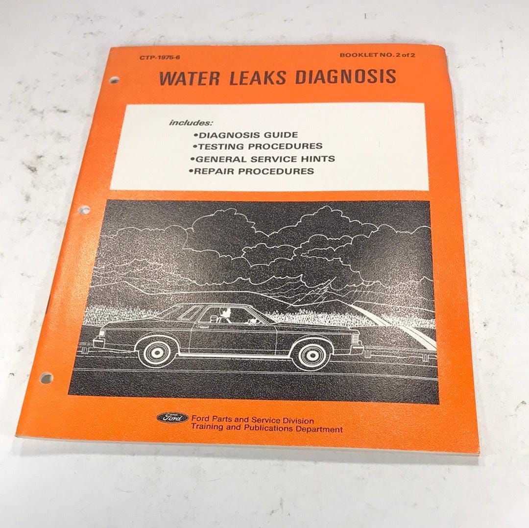 Ford Water Leaks Diagnosis Booklet - Etsy