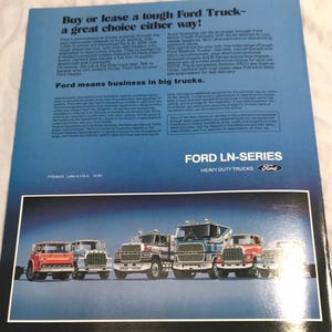 1982 Ford Ln Series 600-7000 Series Trucks Sales Brochure - Etsy