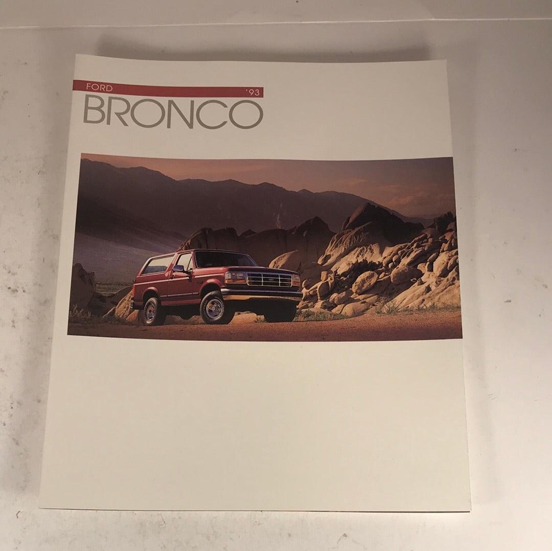 1993 Ford Bronco Dealer Sales Brochure - Etsy