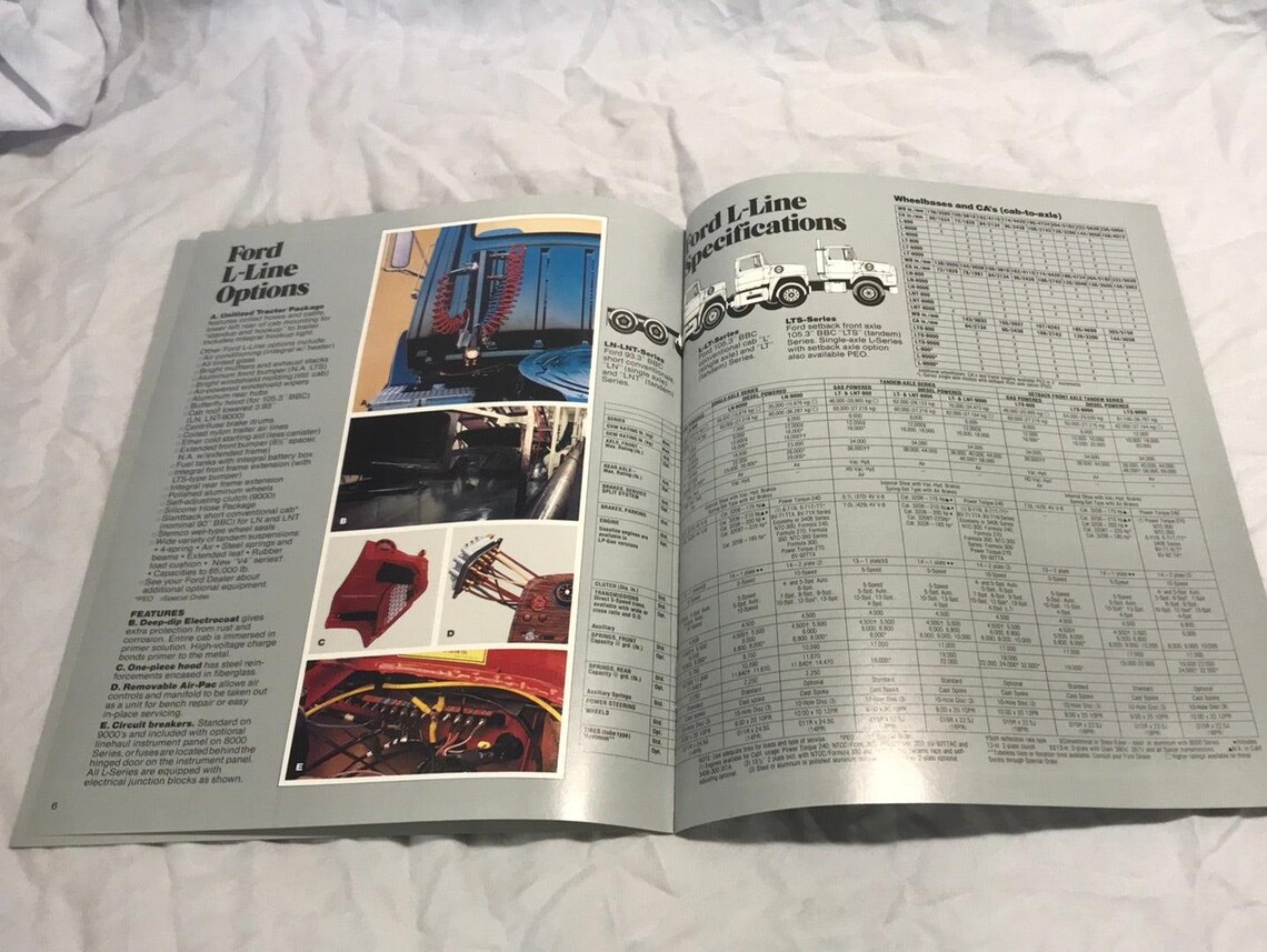1982 Ford L-line 800-9000 Series Trucks Sales Brochure - Etsy