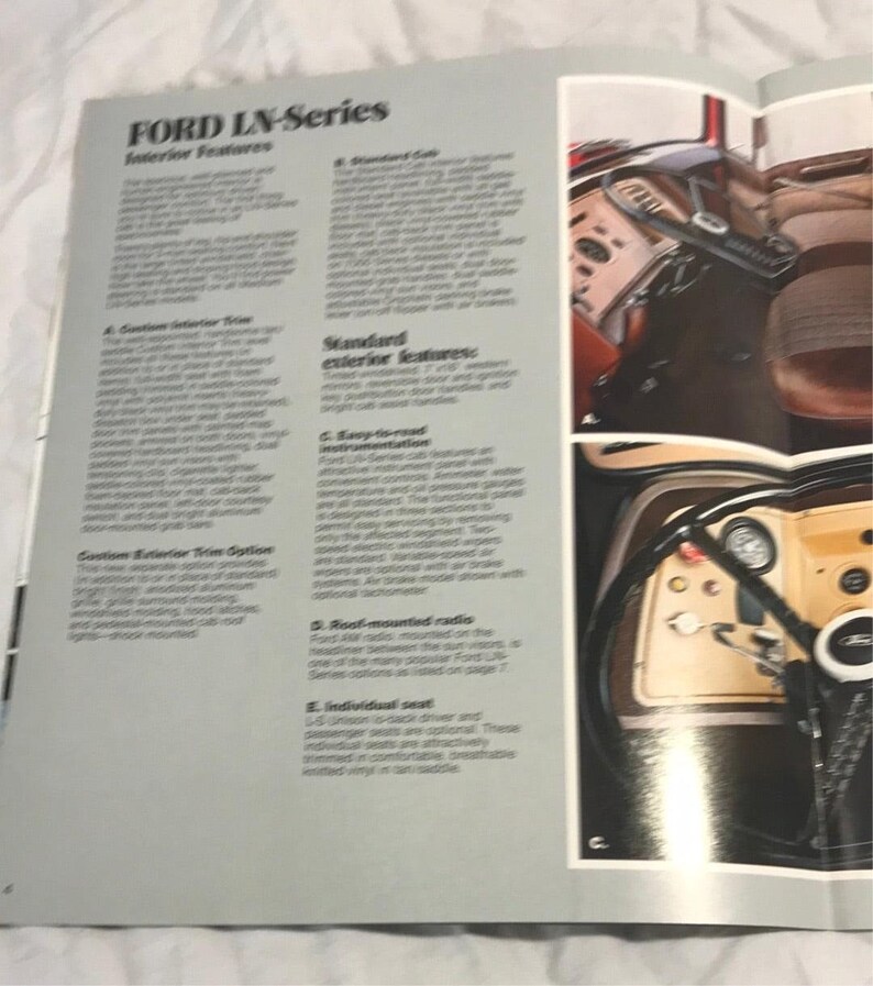 1982 Ford Ln Series 600-7000 Series Trucks Sales Brochure - Etsy