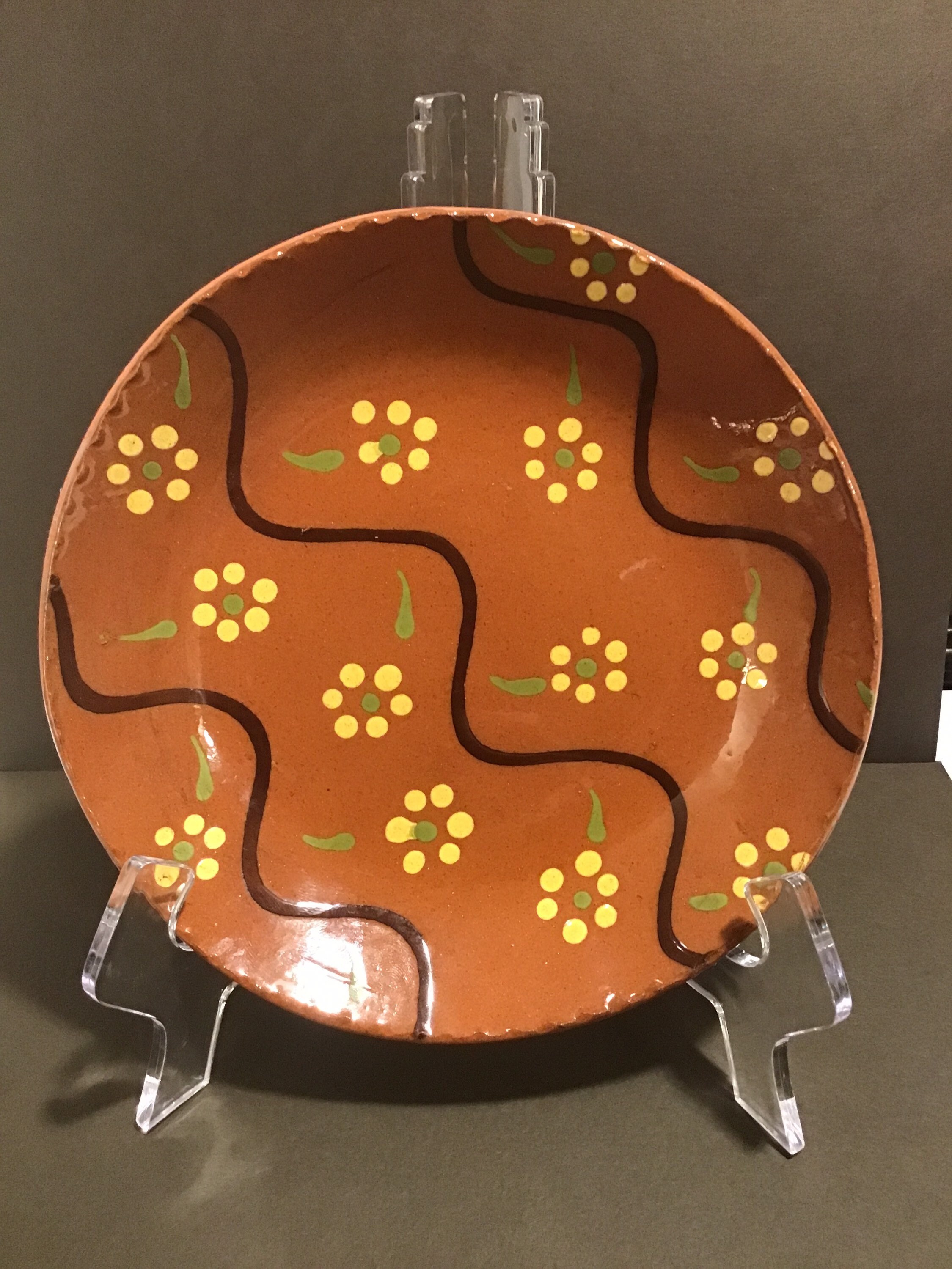 Breininger Pottery 7 Red Ware Plate Robesonia PA - Etsy