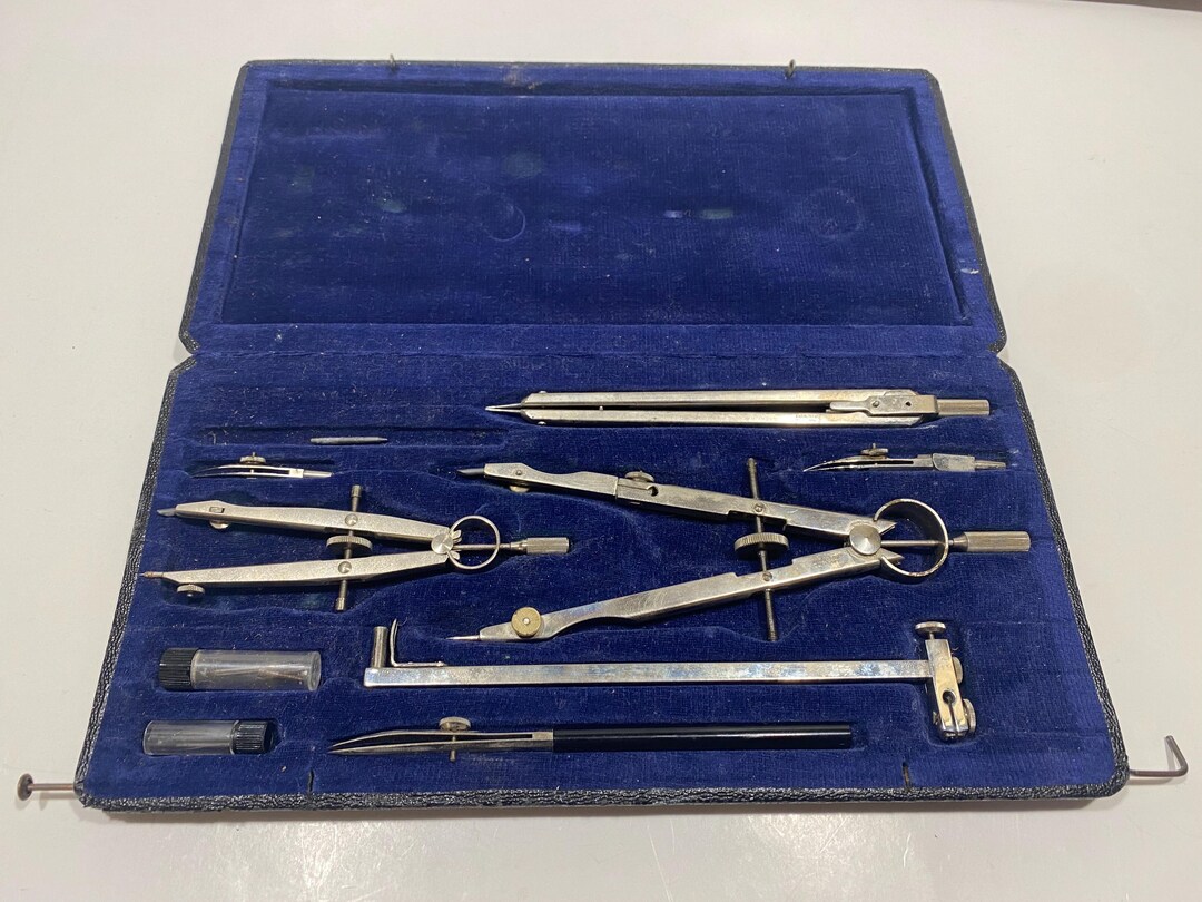 Vintage Charvoz Deluxe M-816 Drafting Set Germany - Etsy