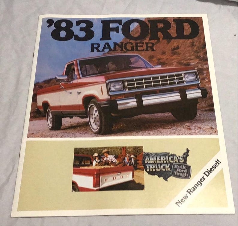 1983 Ford Ranger Dealer Sales Brochure - Etsy