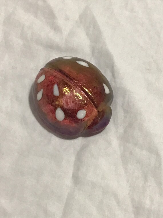 Robert Held Art Glass Handmade Ladybug Paper Weight Signed - Etsy