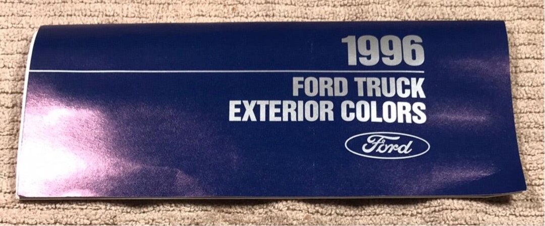 1996 Ford Truck Exterior Colors Brochure - Etsy