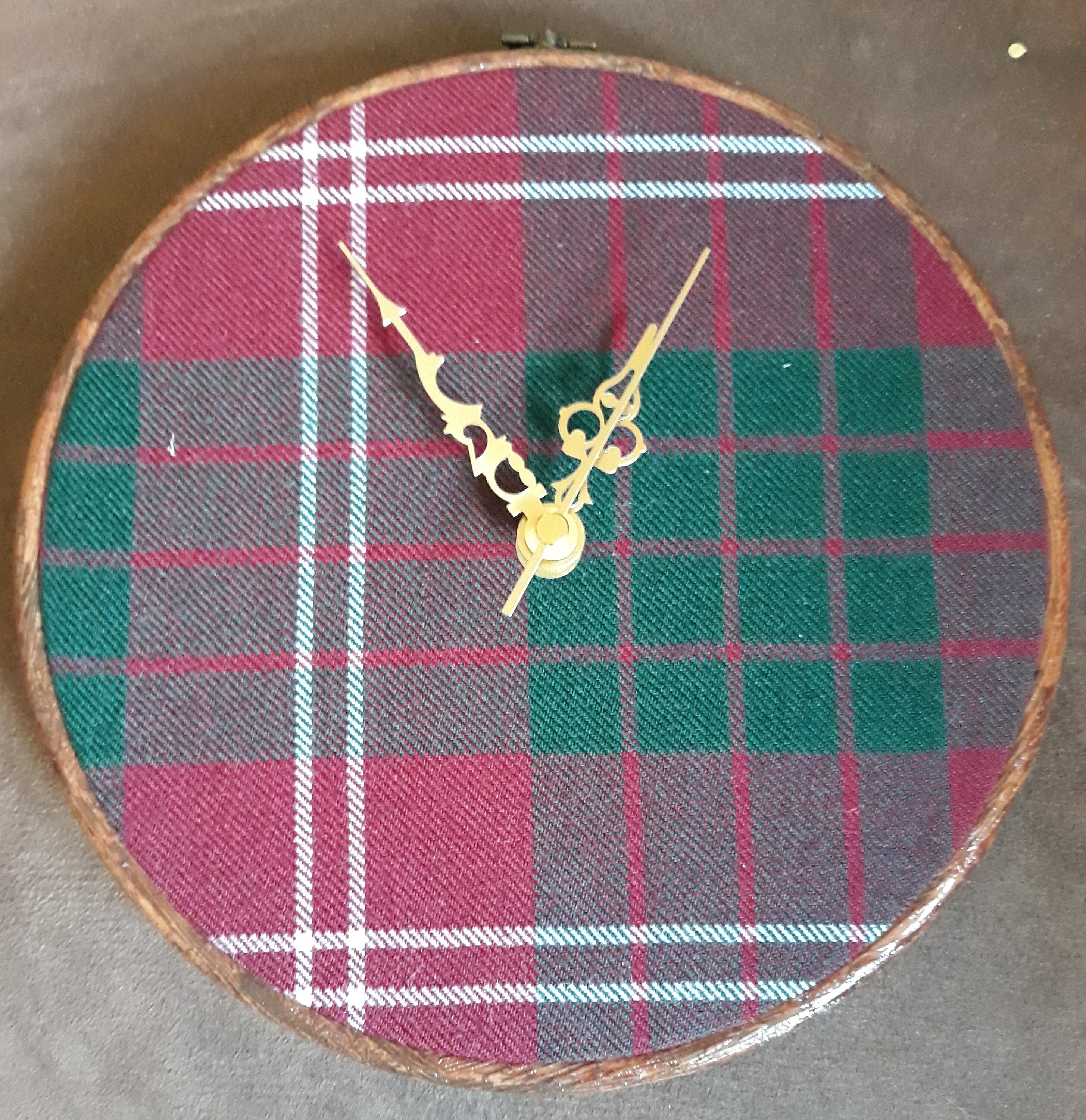 Crawford Clan Tartan Wall Clock - Etsy