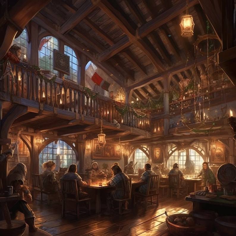 30+ Tavern, Pub, Medieval , Digital Art, DND Backdrop - Etsy