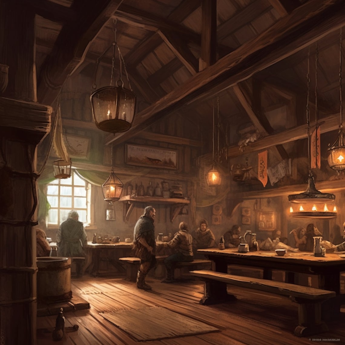 30+ Tavern, Pub, Medieval , Digital Art, DND Backdrop - Etsy