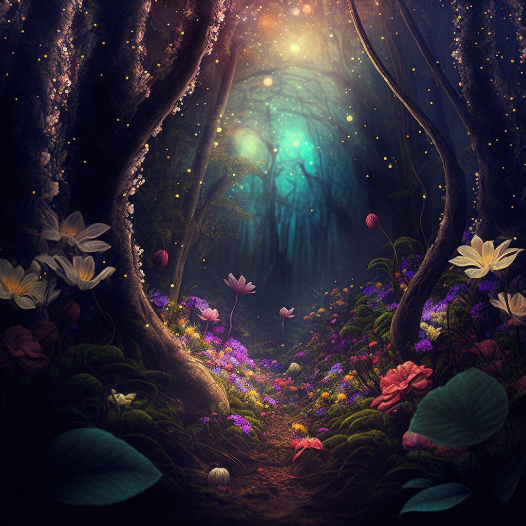 24 Fairy Land, Magic Forest, Hobbit Hold, Digital Art, Forest, DND - Etsy