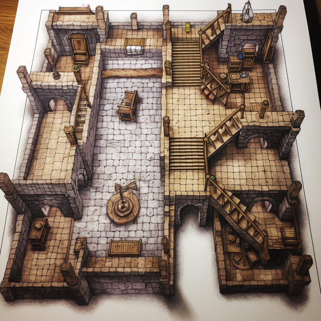 60 DND Maps Top Down Board Digital Art DND Backdrop - Etsy UK