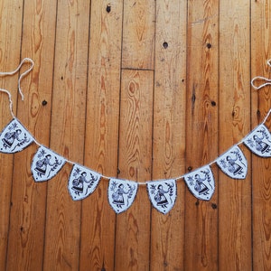 Herbalist Garland - Medieval Linocut Paper Garland - 150cm - Etsy