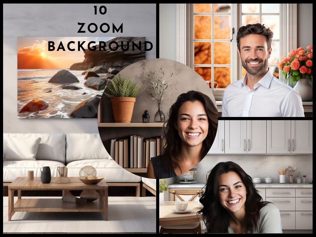 10 Virtual Backgrounds, Zoom Background, Zoom Meeting, Google Meet ...