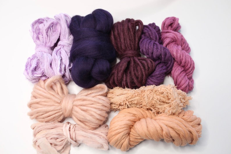 Fiber Pack 10 Weaving Kit Yarn Bundle - Etsy