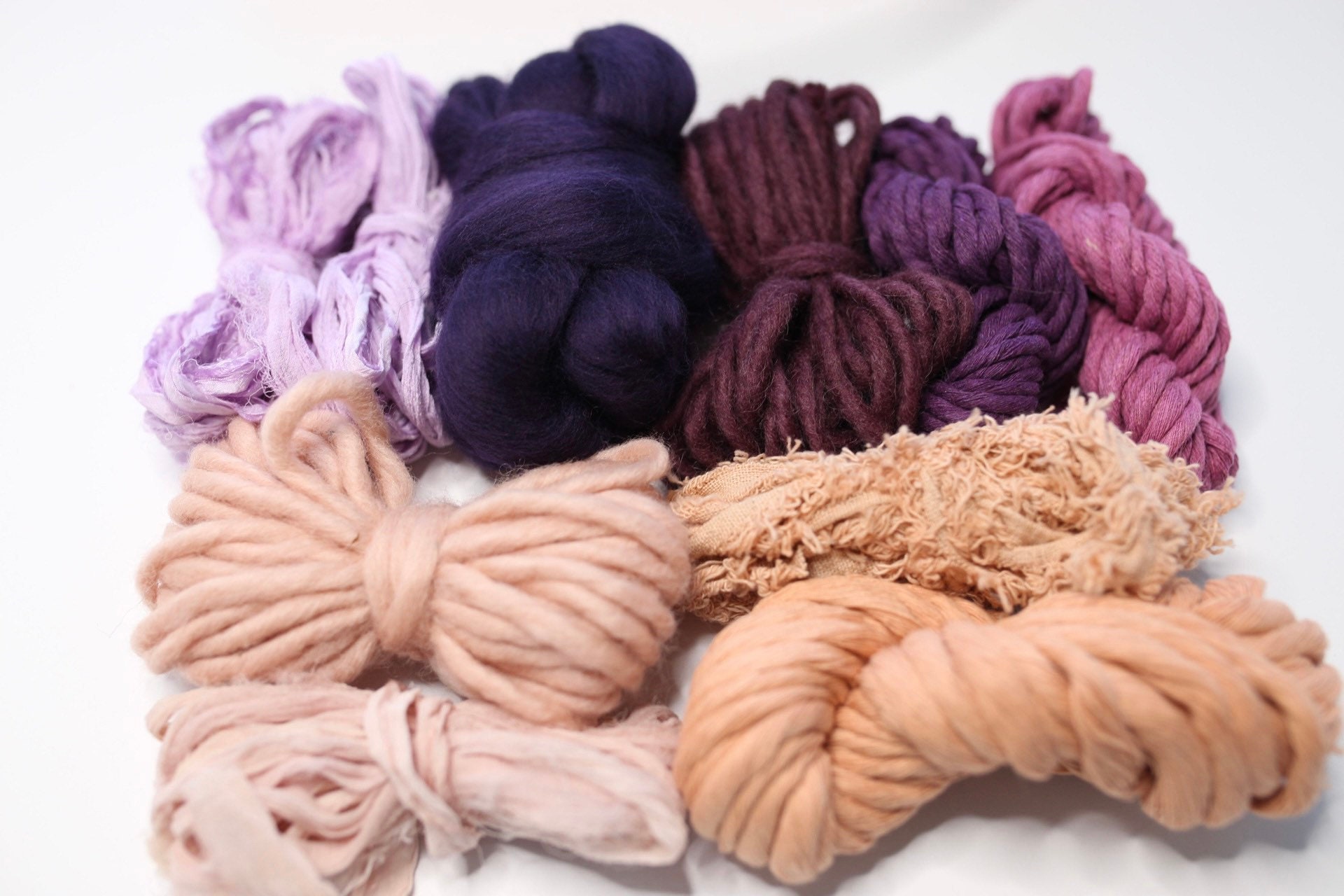 Fiber Pack 10 Weaving Kit, Yarn Bundle - Etsy