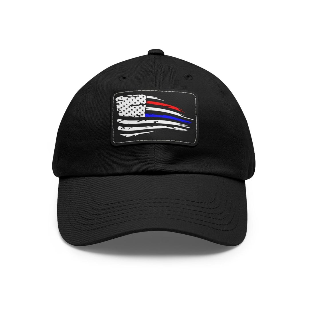 Torn Destroyed American Flag Red, White, Blue Hat With Leather Patch - Etsy