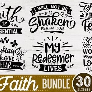 Faith Bundle 30 Designs SVG Cut File - Commercial Use Svg Dxf Png Eps ...