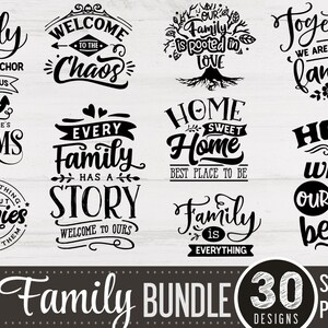 Family Bundle 30 Designs SVG Cut File - Commercial Use Svg Dxf Png Eps ...