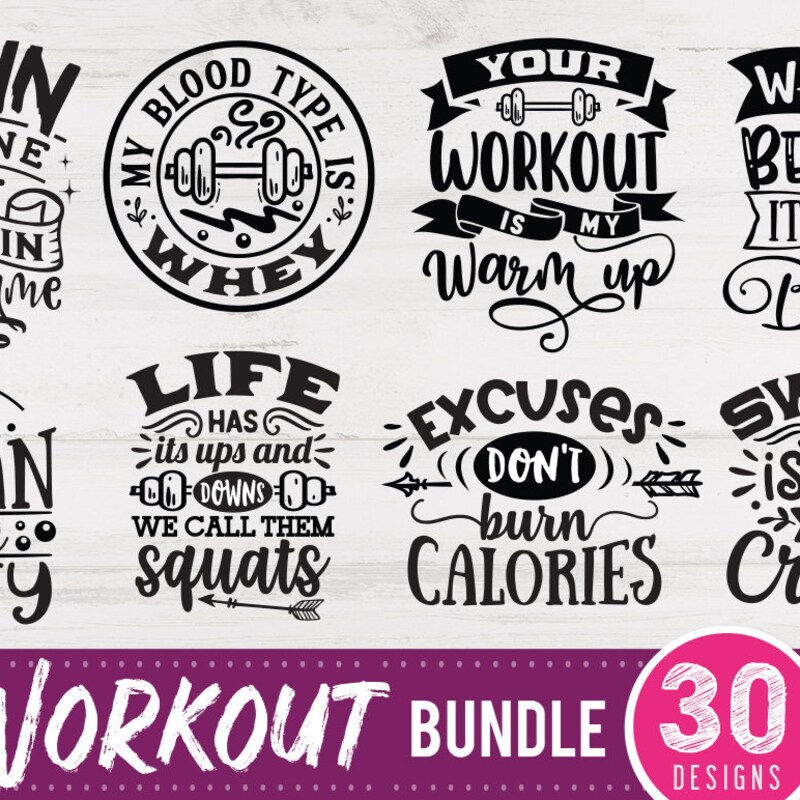 Workout Svg Files - Etsy