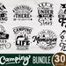 Camping Bundle 30 Designs SVG Cut File - Commercial Use Svg Dxf Png Eps ...