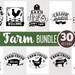Farm Bundle 30 Designs SVG Cut File Commercial Use Svg Dxf Png Eps - Etsy