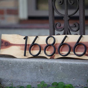 Cedar Address Sign - Etsy