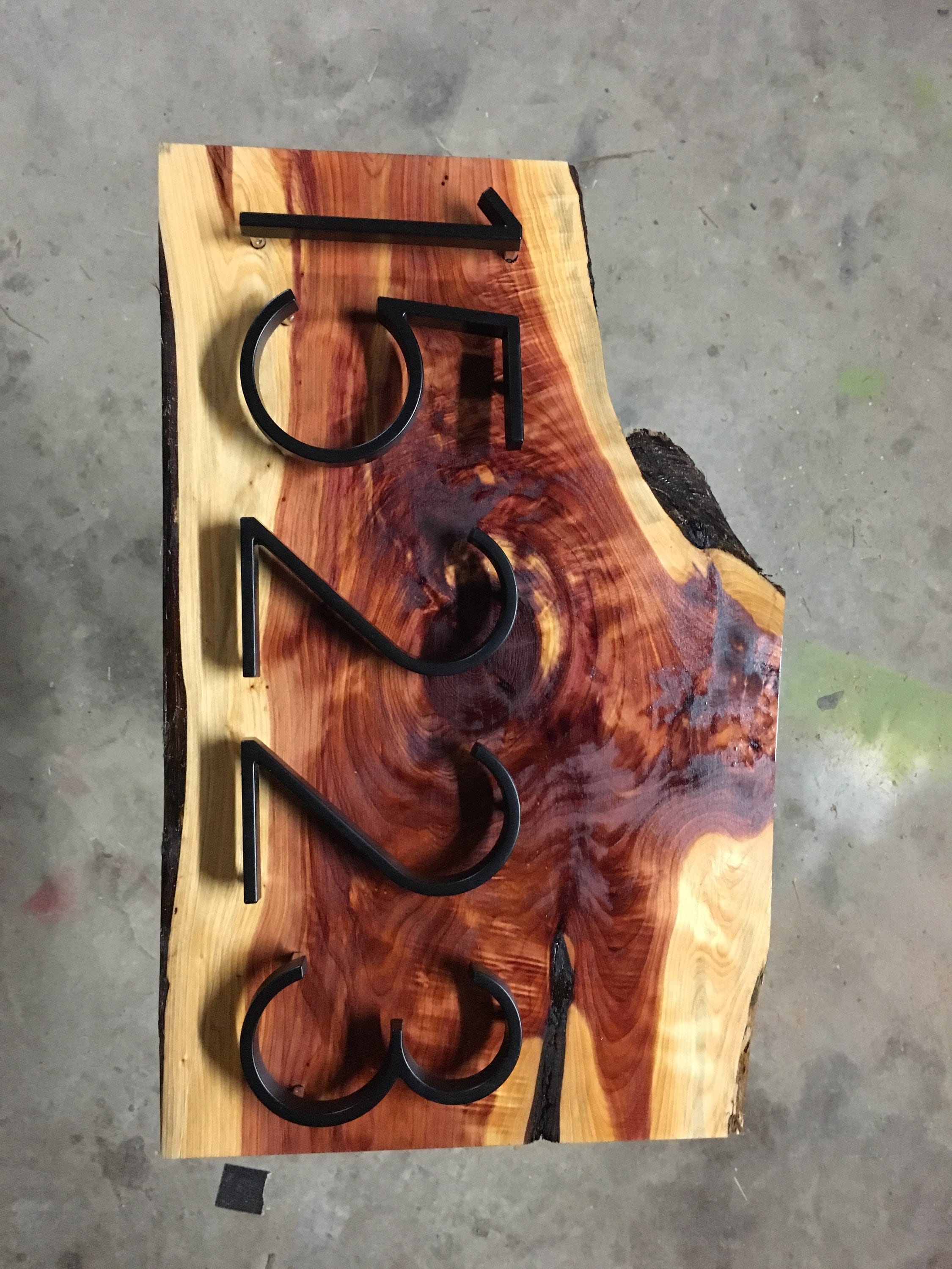Cedar Address Sign - Etsy