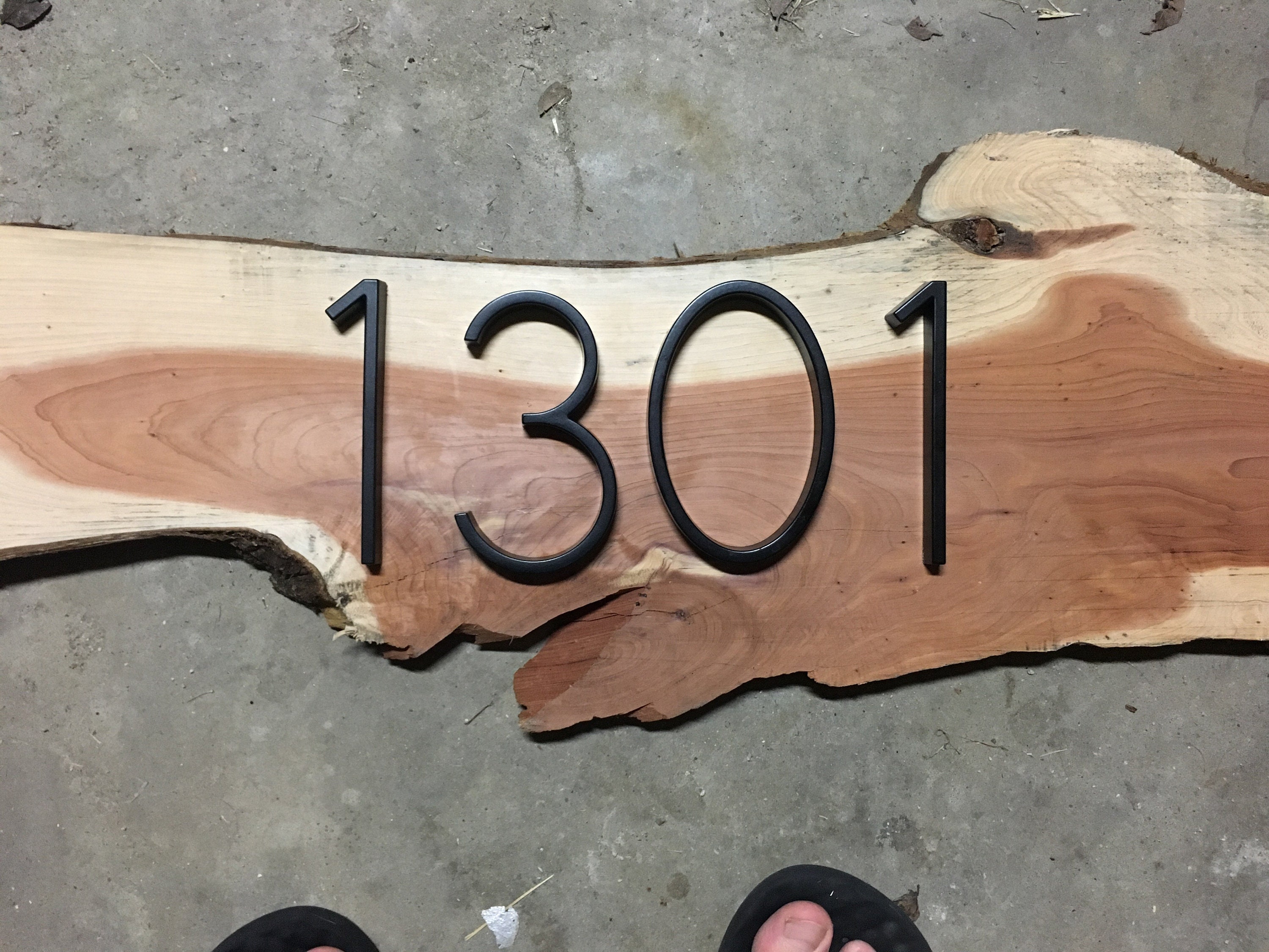 Cedar Address Sign - Etsy