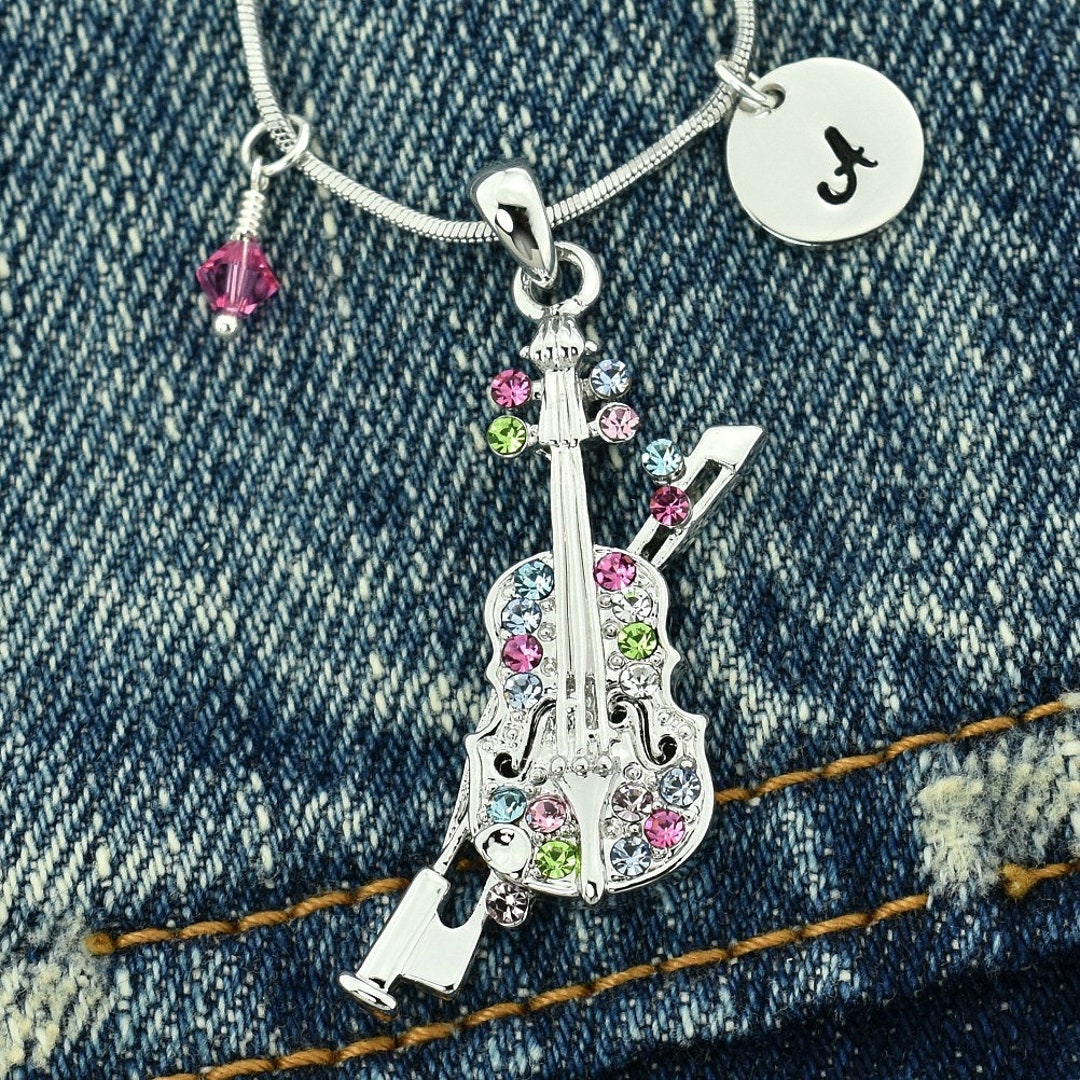 Swarovski Crystal Viola Violin Multi Color Personalized - Etsy