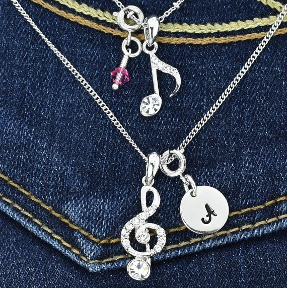 Swarovski engraved necklace store