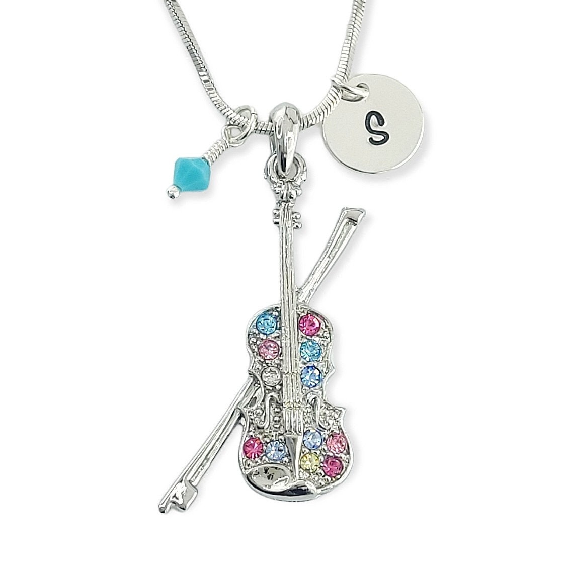 Swarovski Crystal Viola Violin Multi Color Personalized - Etsy