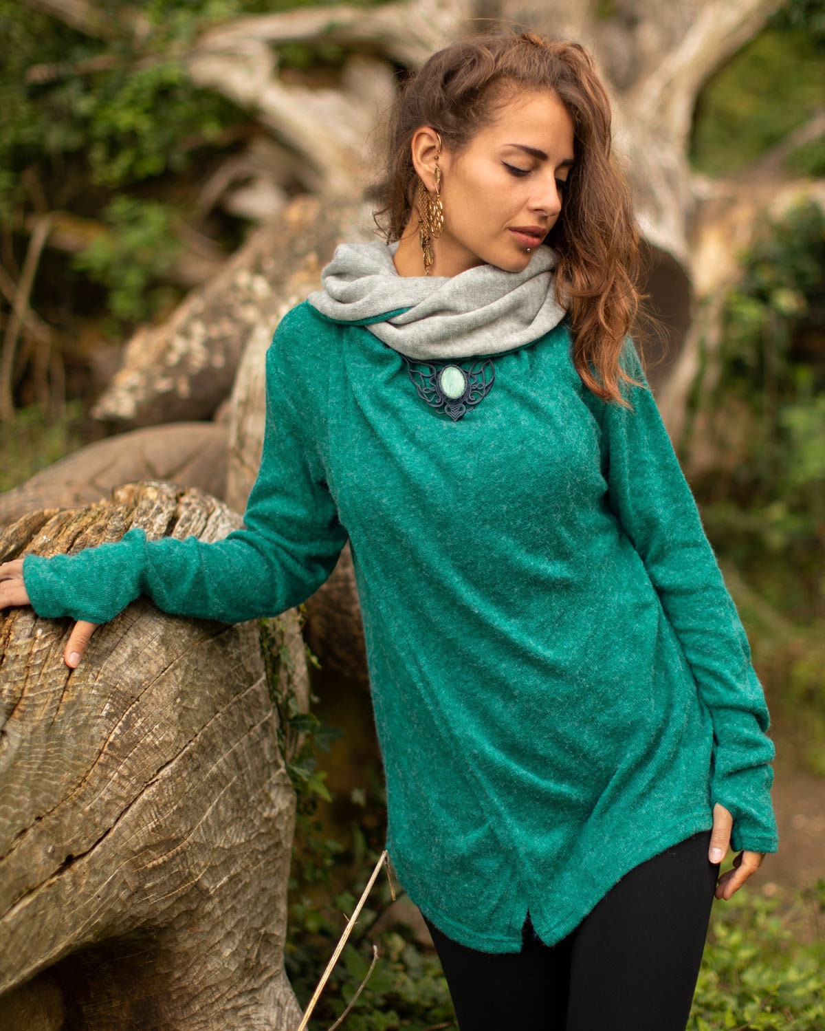 Hooded Cardigan Wrap Jacket With Hand Warmers - Etsy