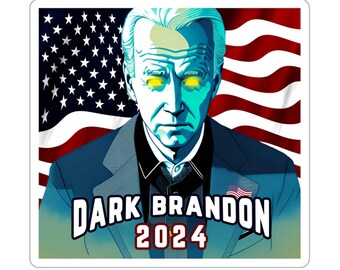 Dark Brandon Bumper Sticker Joe Biden Meme President USA Laser Eyes - Etsy
