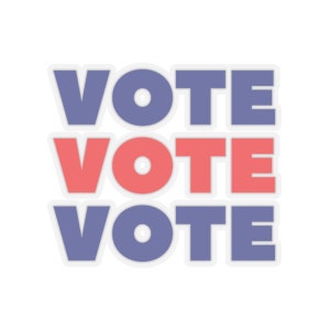 Vote Sticker: Election, Voting Matters, Go Vote - Etsy