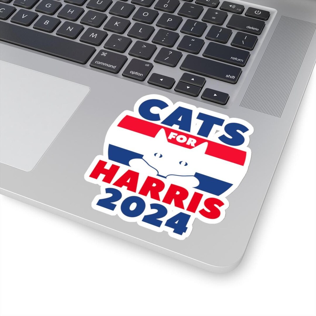 Cats for Harris Sticker, Harris 2024, Cats Harris, Kamala Harris ...
