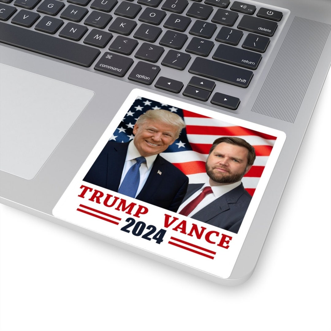 Trump Vance 2024 Sticker, USA Flag, Trump Vance Sticker, Trump 2024 ...
