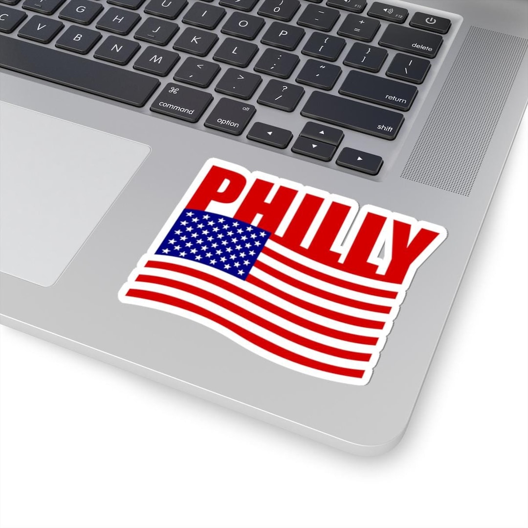 Philly USA Flag Sticker: Philadelphia Patriotic Vinyl Decal - Etsy