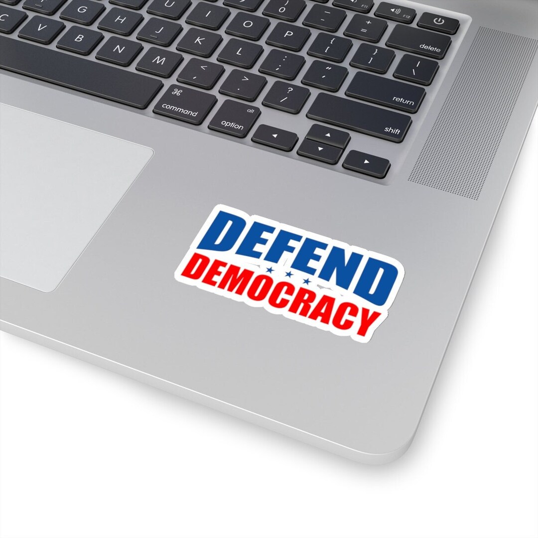 Defend Democracy Sticker, Democracy Stickers, Elections Sticker ...