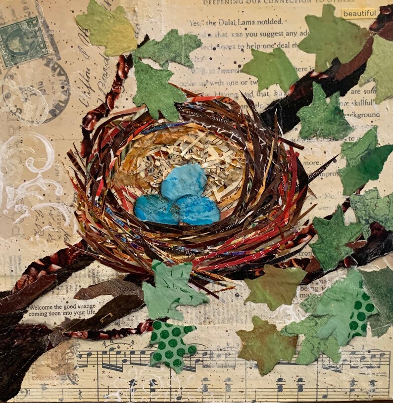Nest Paper Collage - Etsy