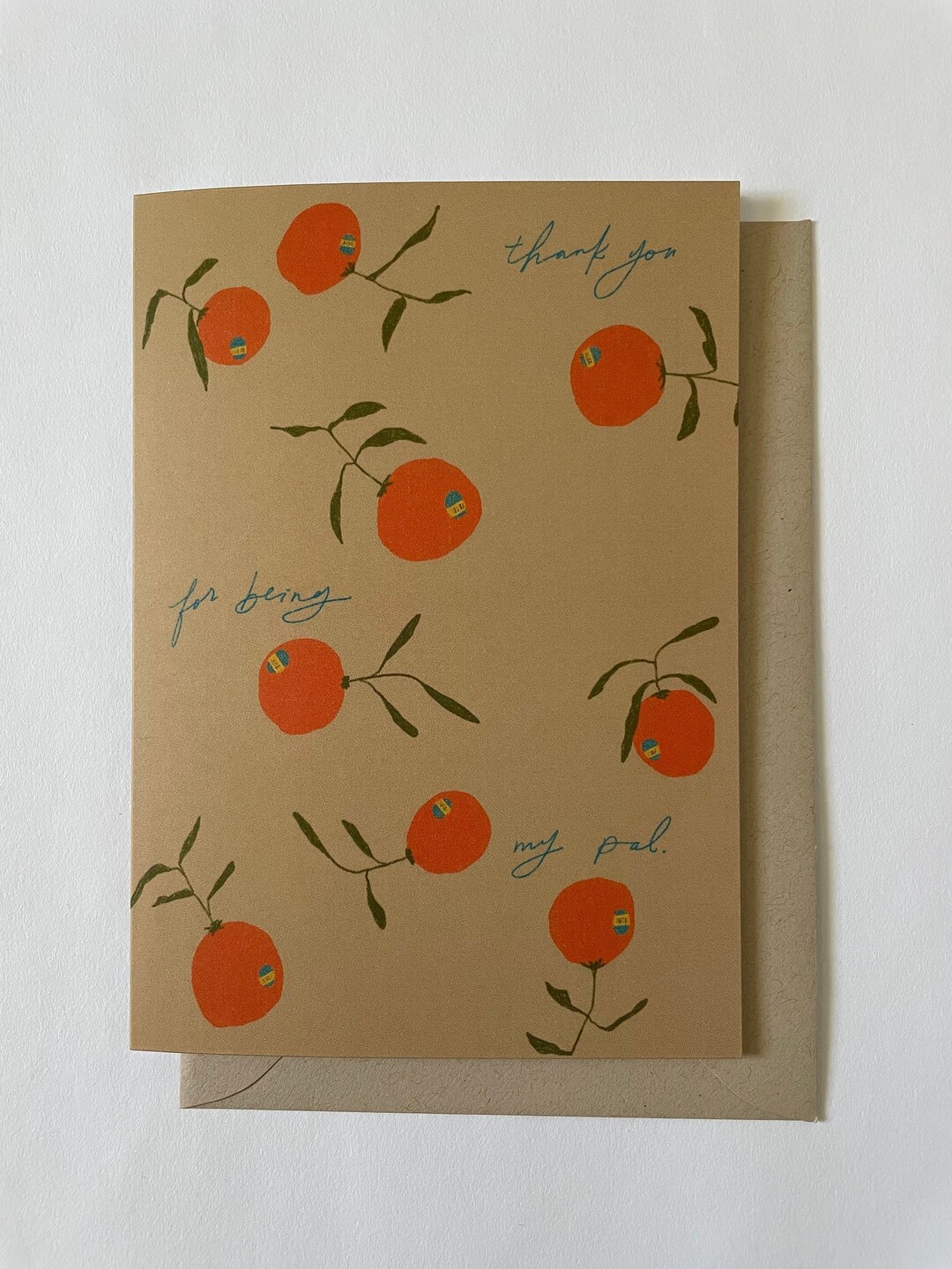 Thanks Pal Greeting Card - Etsy