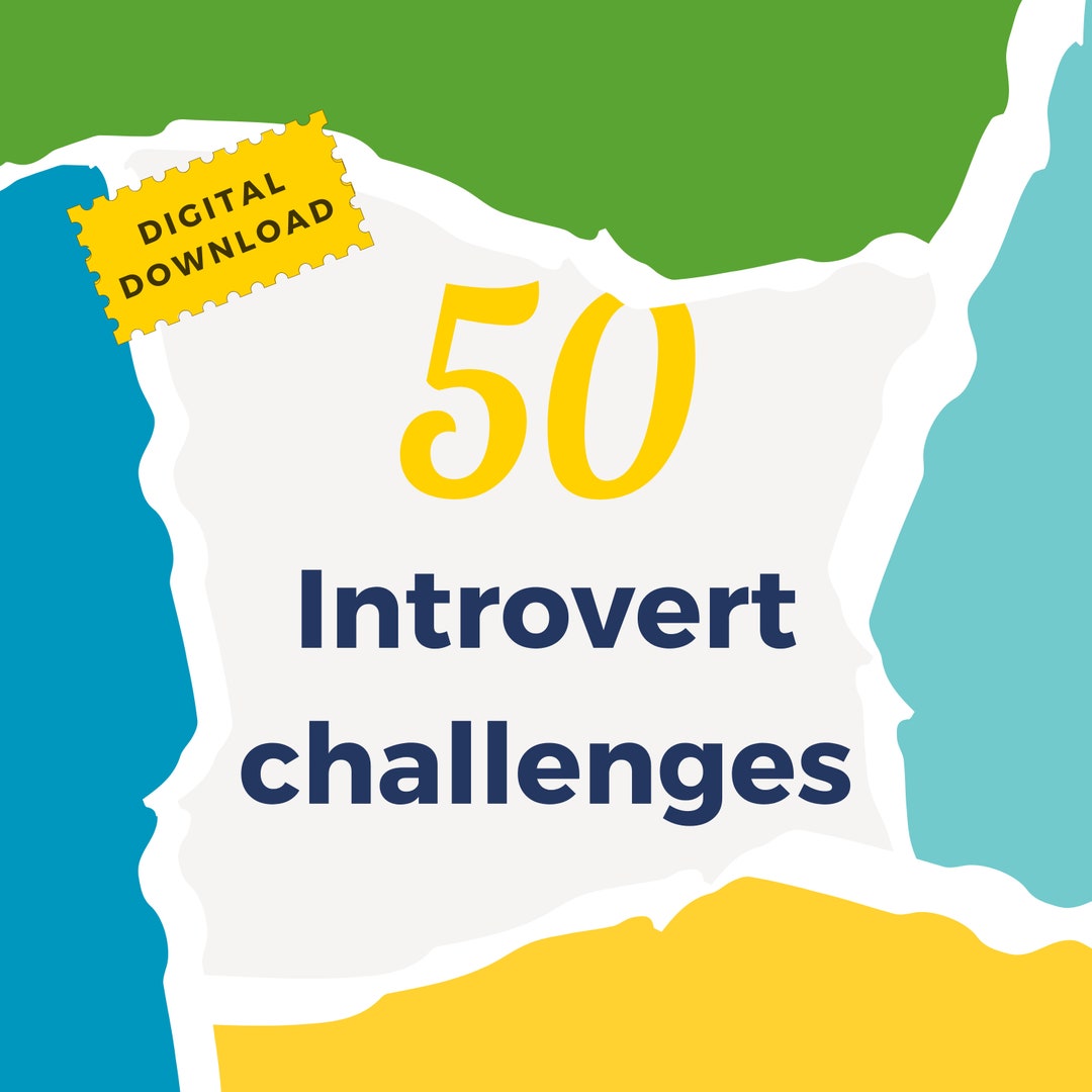 50 Introvert Challenge Cards | Fun Self-improvement (digital Download ...