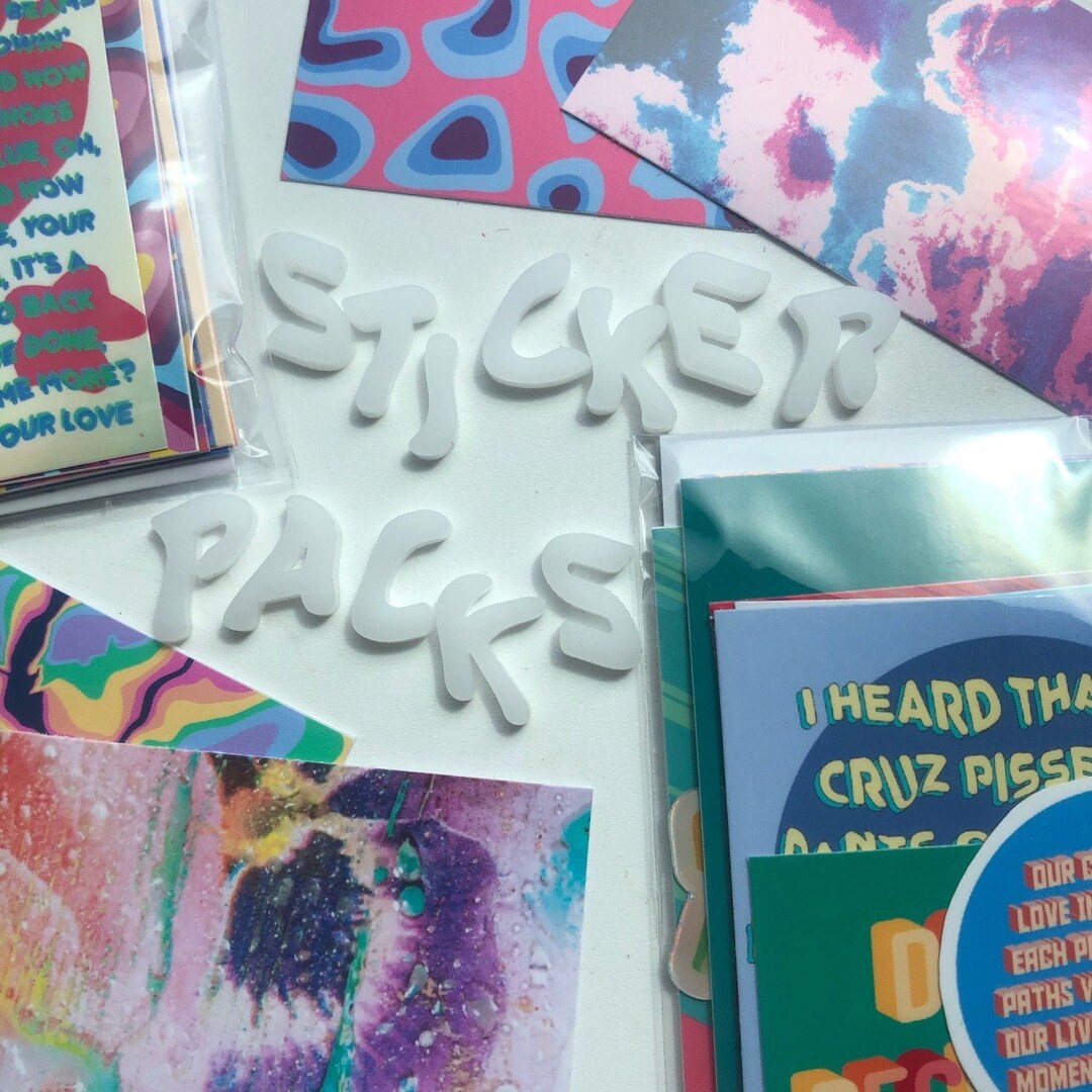 Mystery Sticker Packs - Etsy