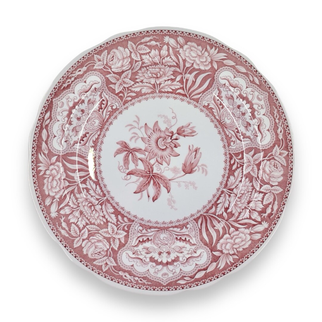 Vintage Spode Pink Floral Set of 8 - Etsy