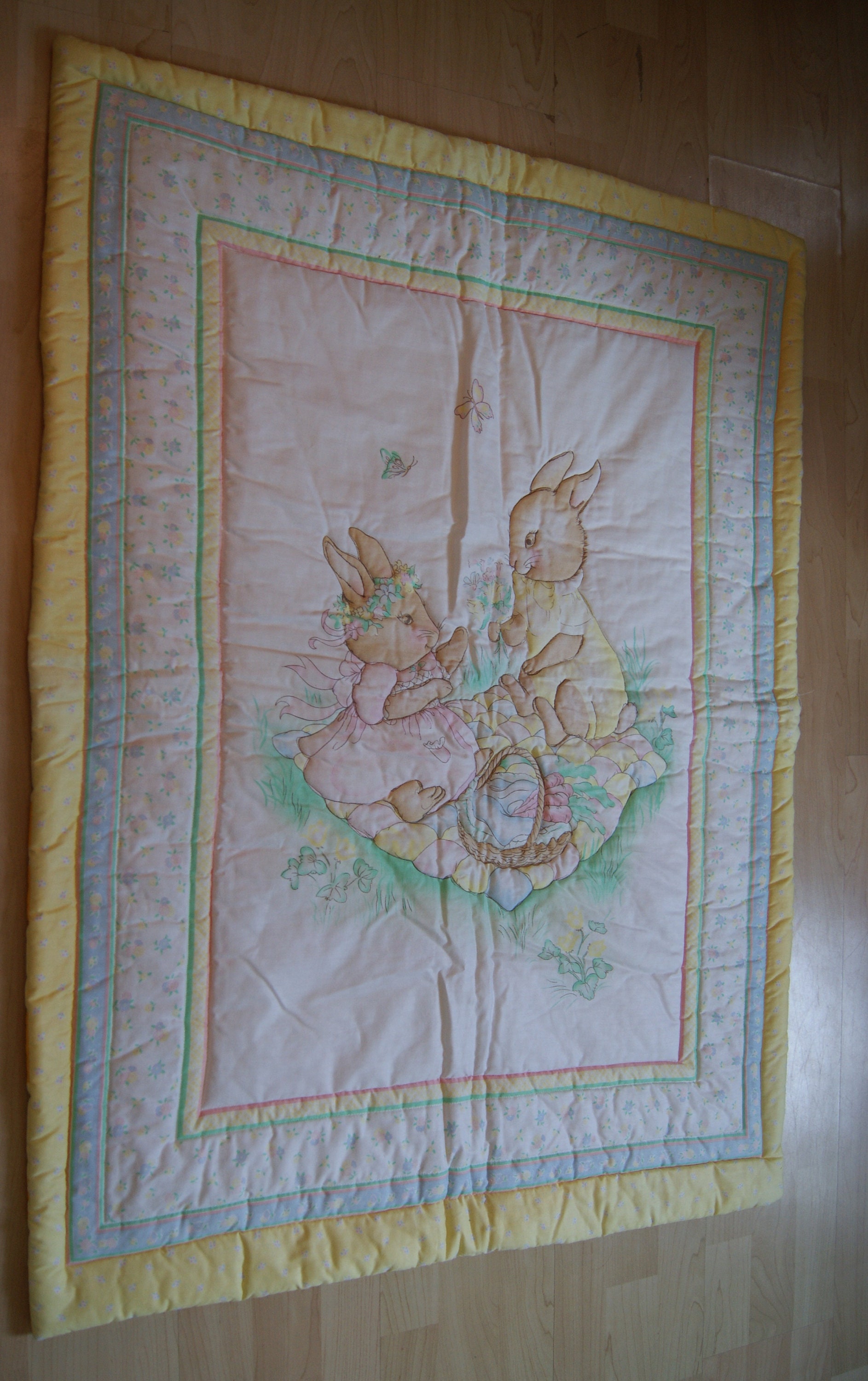 Cot Quilt Rabbits | Etsy