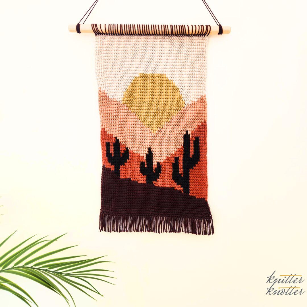 Chitra Wall Hanging #2 | Tunisian Crochet Graphghan Design | PDF ...