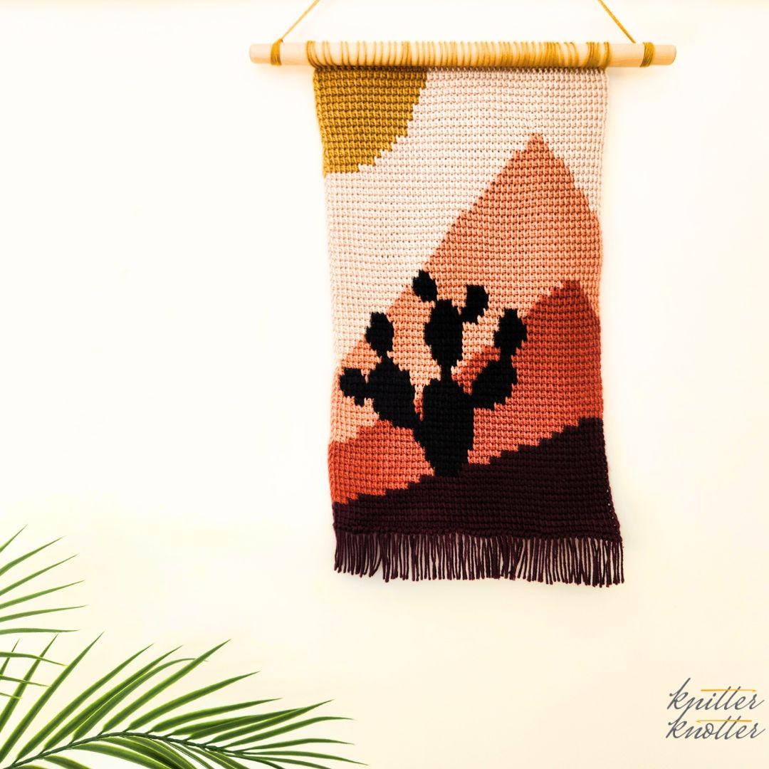 Chitra Wall Hanging #3 | Tunisian Crochet Graphghan Design | PDF ...