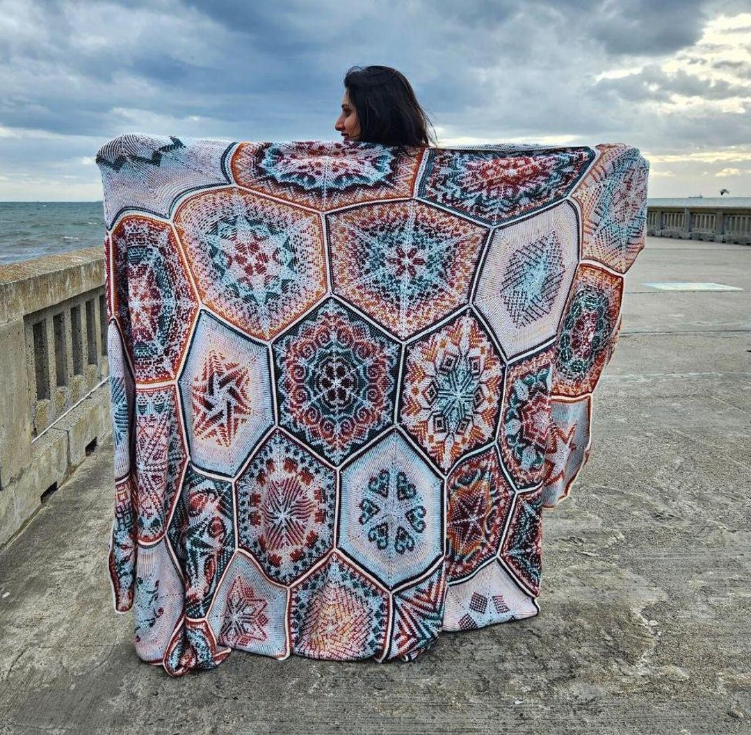 30 Hexagons - Tunisian-in-the-round Blanket Pattern - Ipsa CAL ...